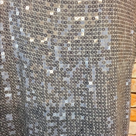 Metaphor | Tops | Metaphor Gray Free Flowing Sequined Shirt Size M ...